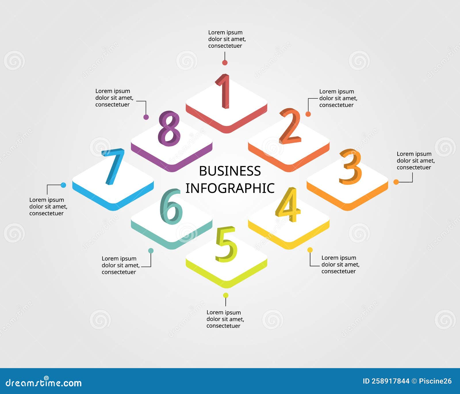Timeline Step Chart Template for Infographic for Presentation for 8 ...