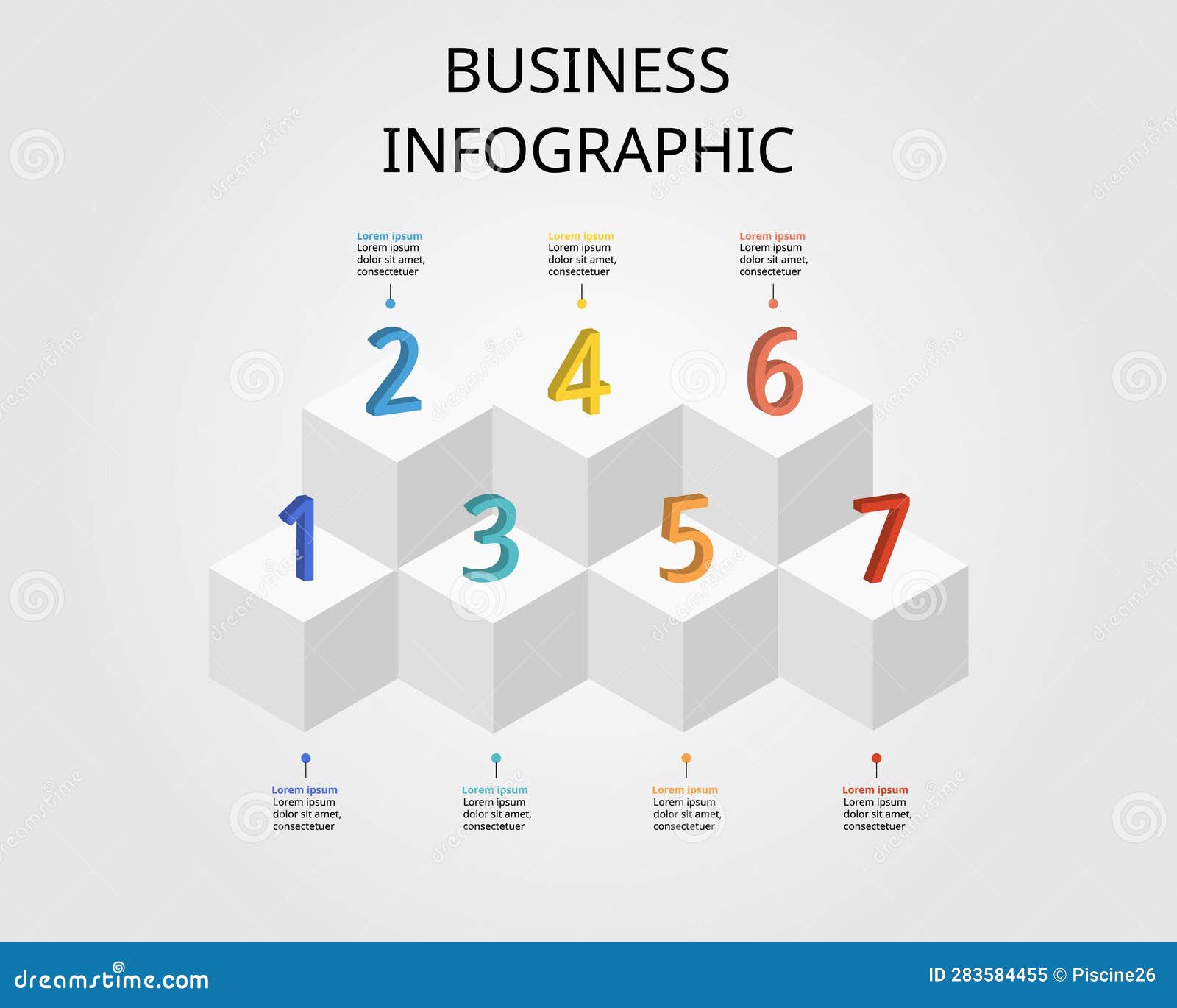 Timeline Step Chart Template for Infographic for Presentation for 7 ...