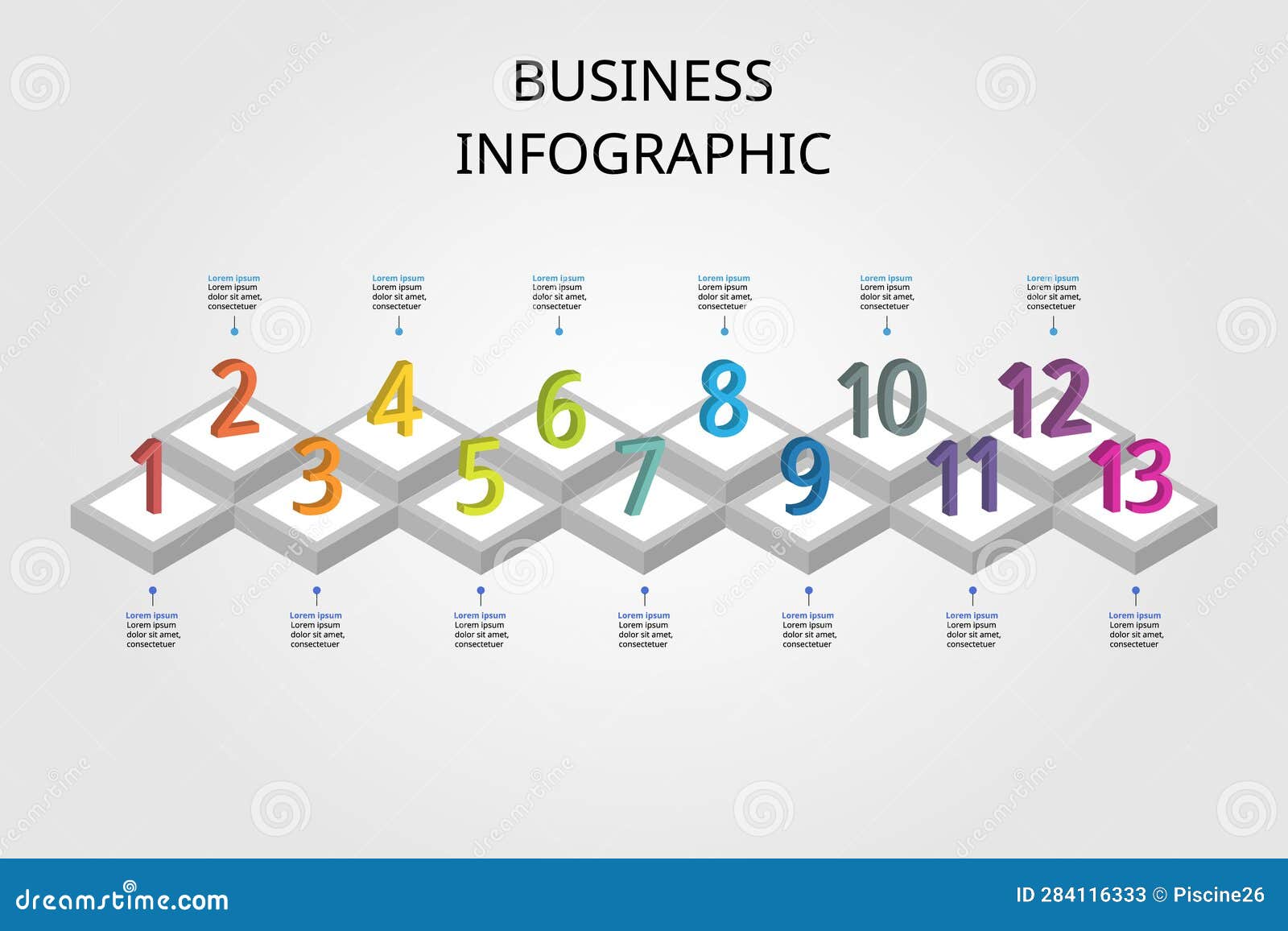 Timeline Step Chart Template for Infographic for Presentation for 13 ... Timeline Step Chart Template for Infographic for Presentation for 13 ...