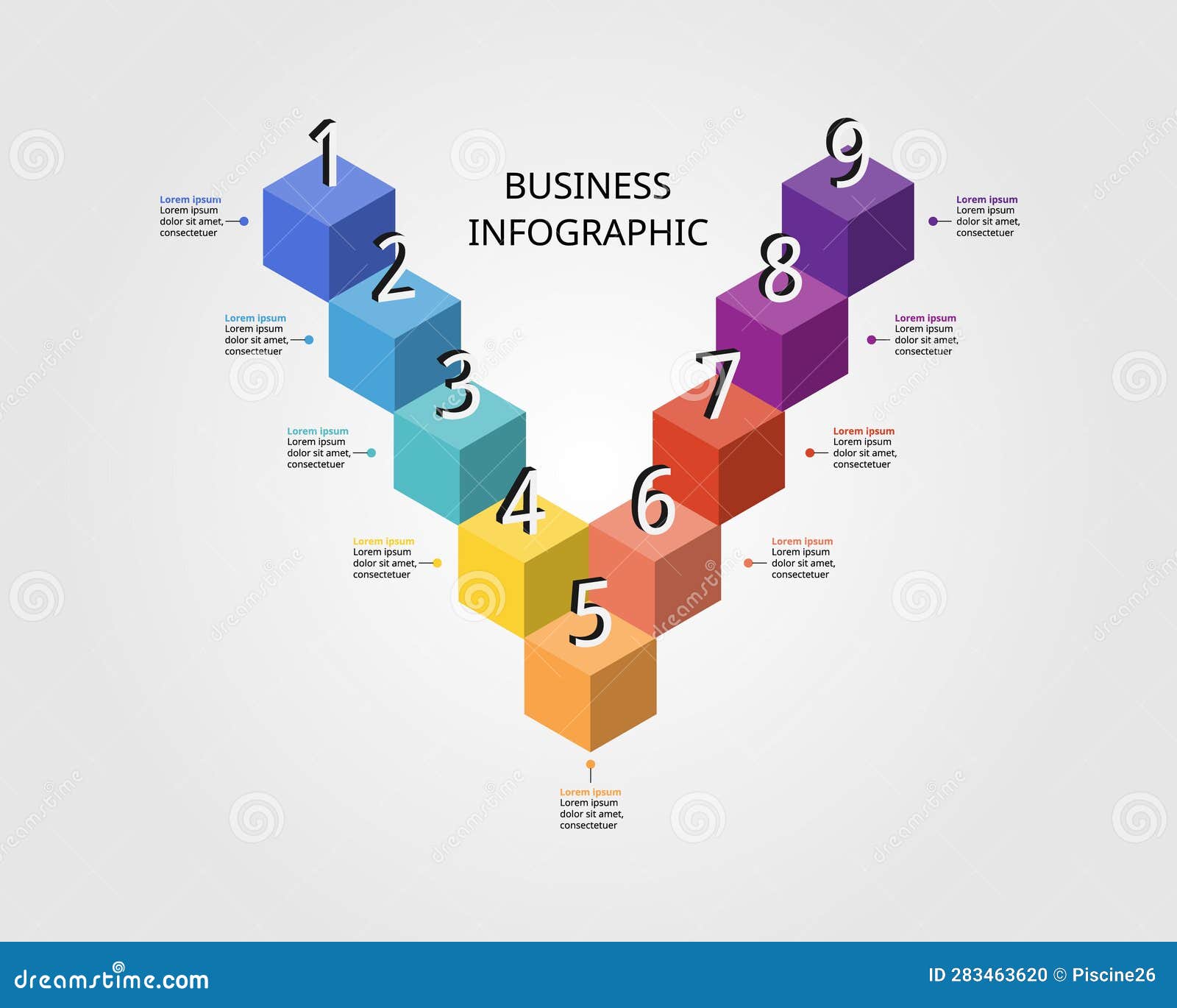 Timeline Step Chart Template for Infographic for Presentation for 9 ...