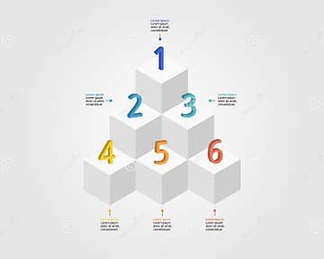 Timeline Step Pyramid Template for Infographic for Presentation for 6 ...