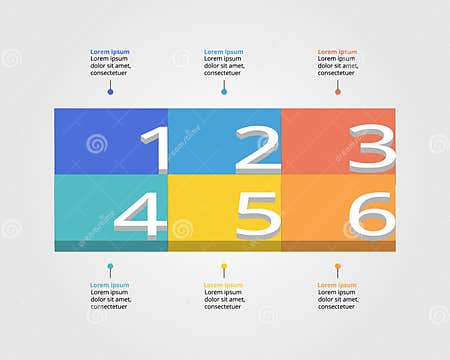 Timeline Step Square Chart Template for Infographic for Presentation ...