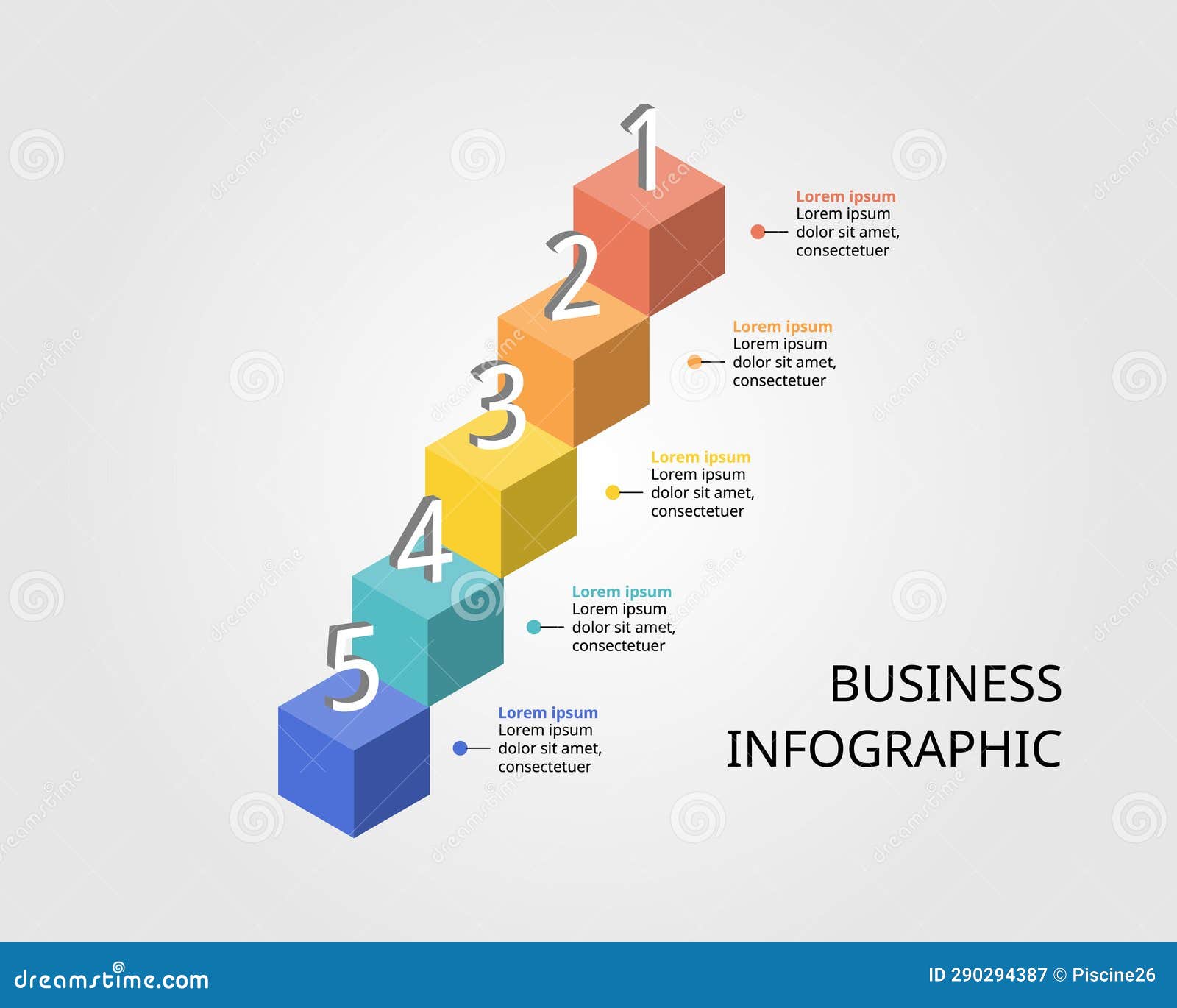Timeline Step Square Chart Template for Infographic for Presentation ...