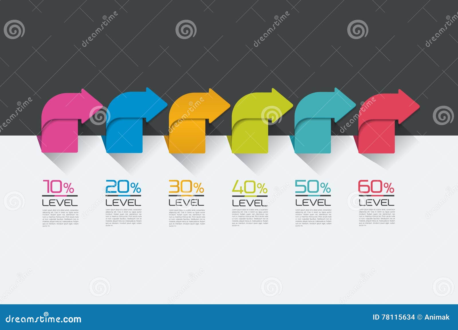 Timeline. Step by Step Template Stock Vector - Illustration of concept ...