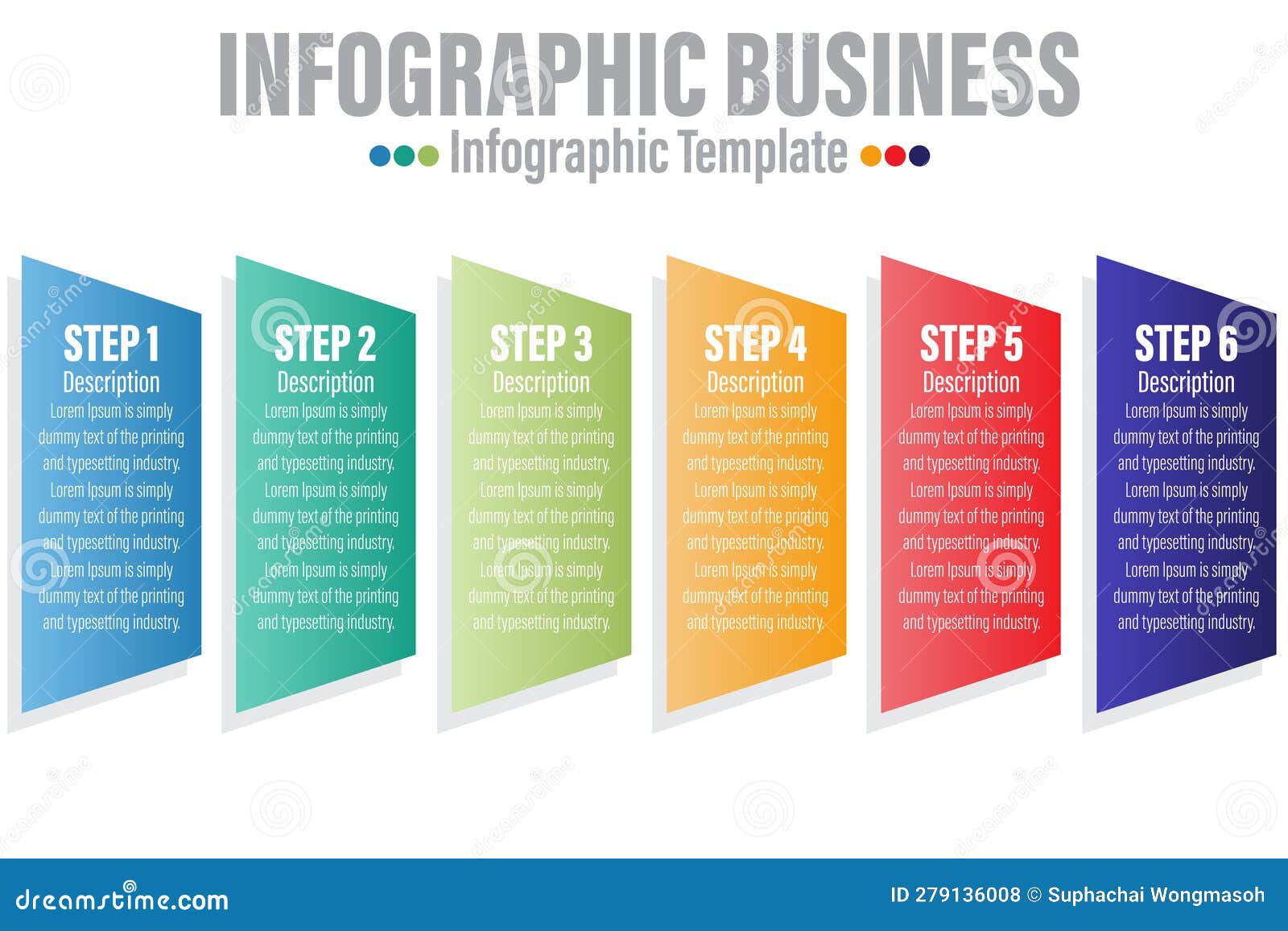 Timeline 6 Steps, Six 6 Option Shape Table Chart Elements With Steps ...