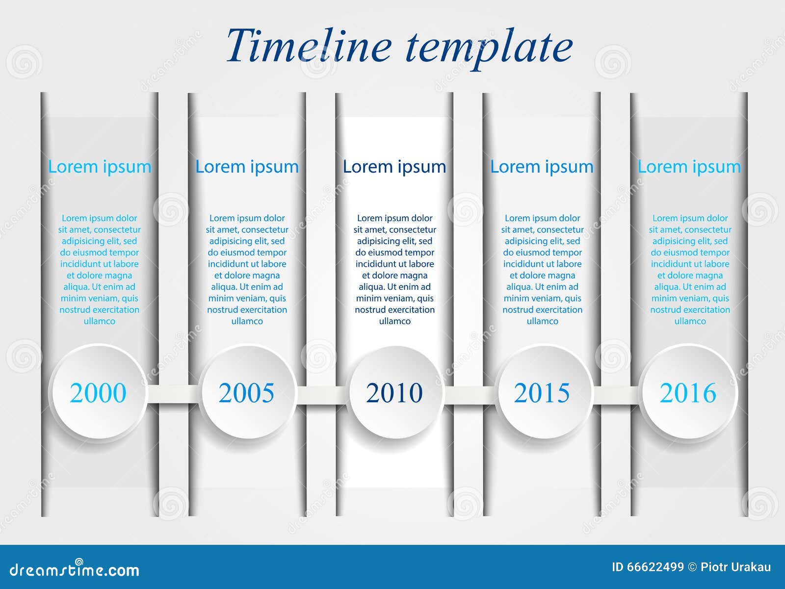 Timeline template stock vector. Illustration of internet - 66622499