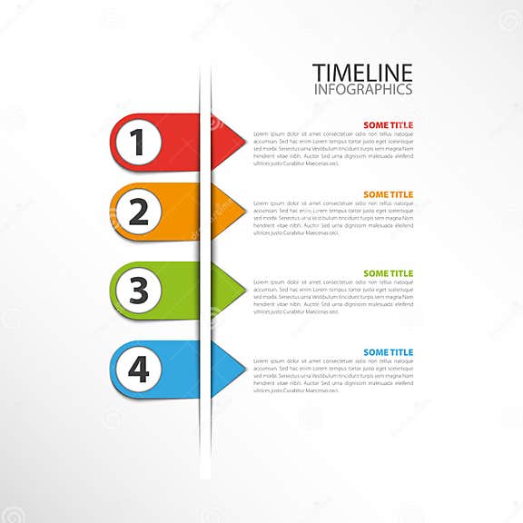 Timeline template stock vector. Illustration of infographic - 46707129