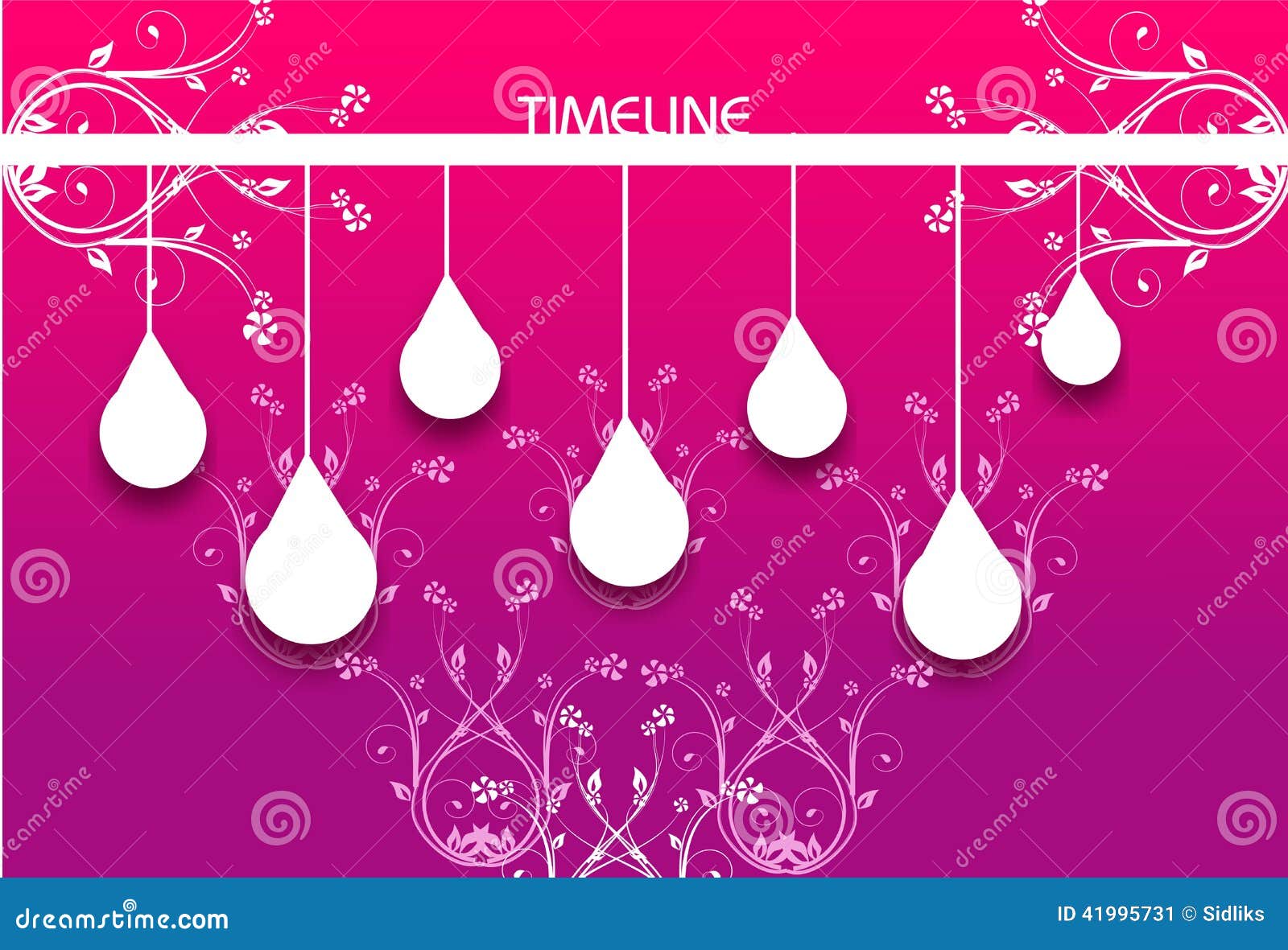 Timeline Template On Pink Background Royalty-Free Stock Photo ...