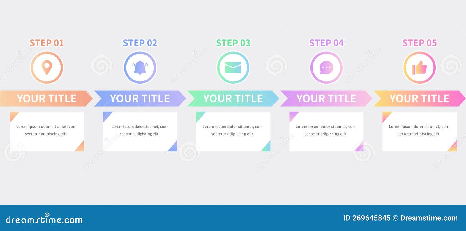 A Timeline Template that Describes Business Information Stock Vector ...