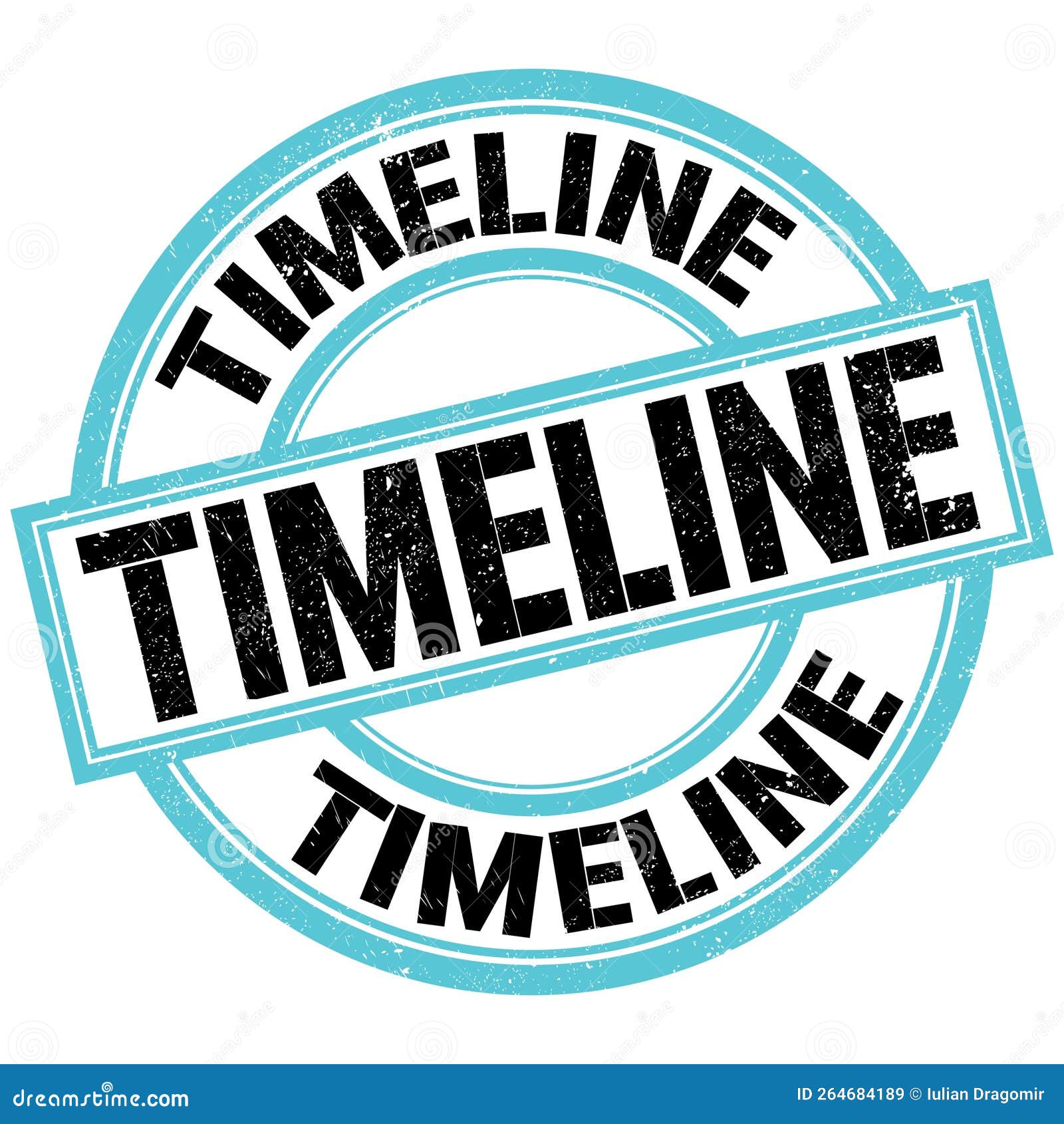 TIMELINE Text on Blue-black Round Stamp Sign Stock Illustration ...