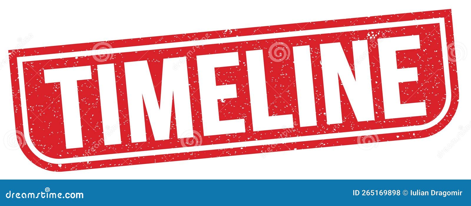 TIMELINE Text Written on Red Stamp Sign Stock Illustration ...