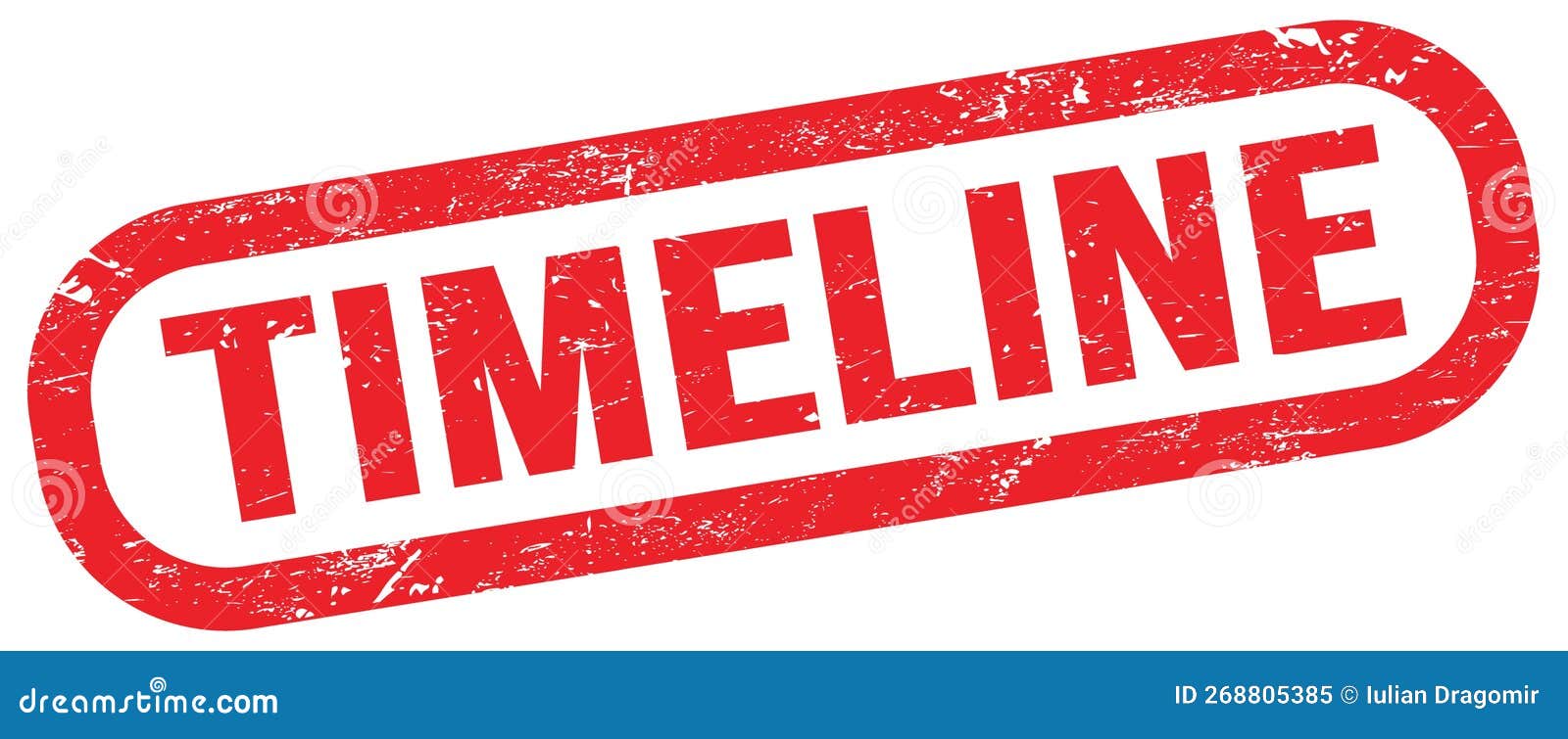TIMELINE, Text Written on Red Stamp Sign Stock Illustration ...