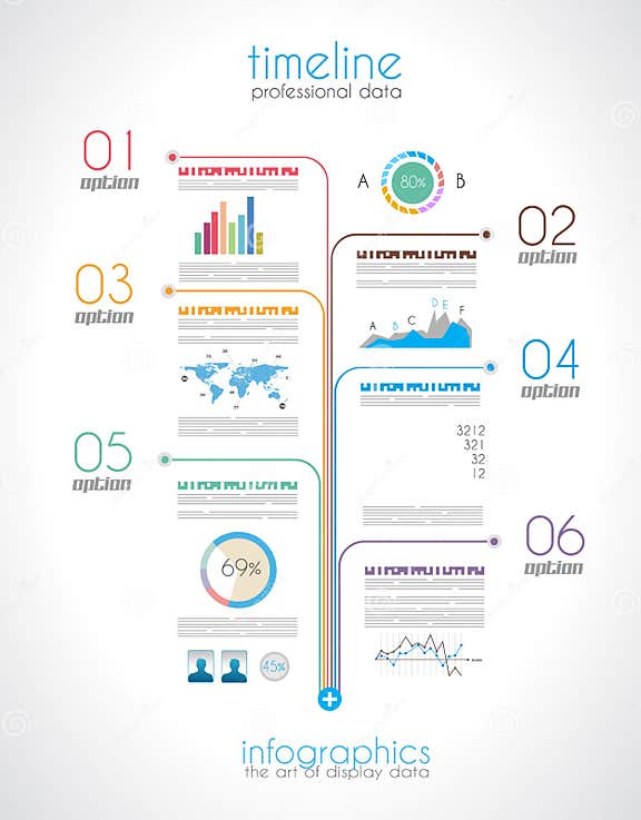 Timeline To Display Your Data with Infographic Stock Vector ...