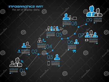 Timeline To Display Your Data with Infographic Stock Illustration ...