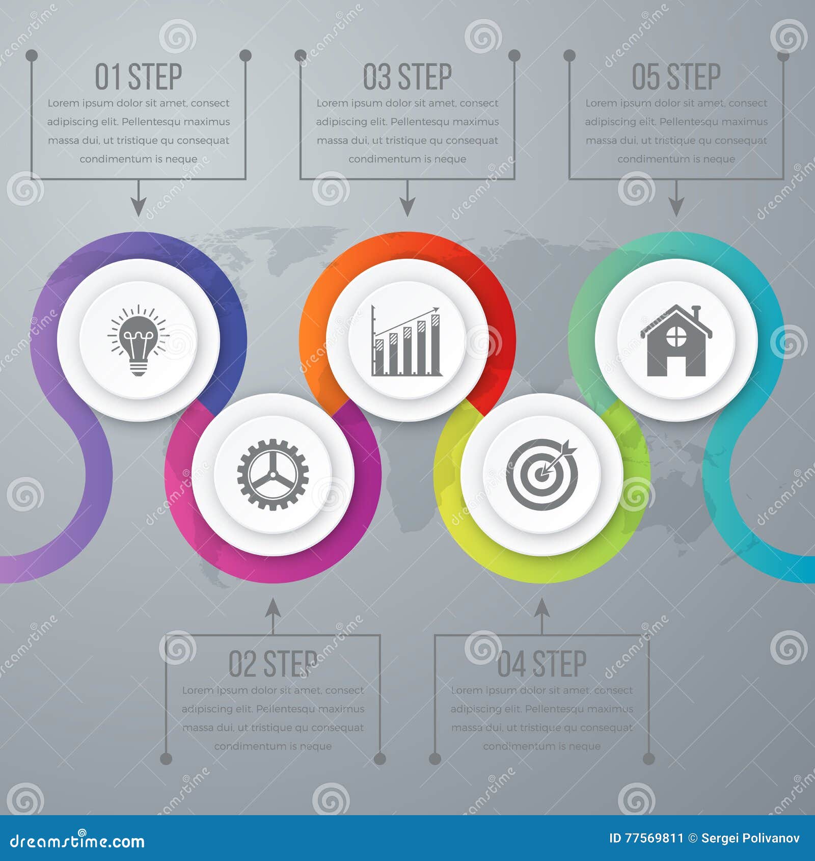 Timeline Vector 3d Infographic Stock Vector - Illustration of abstract ...