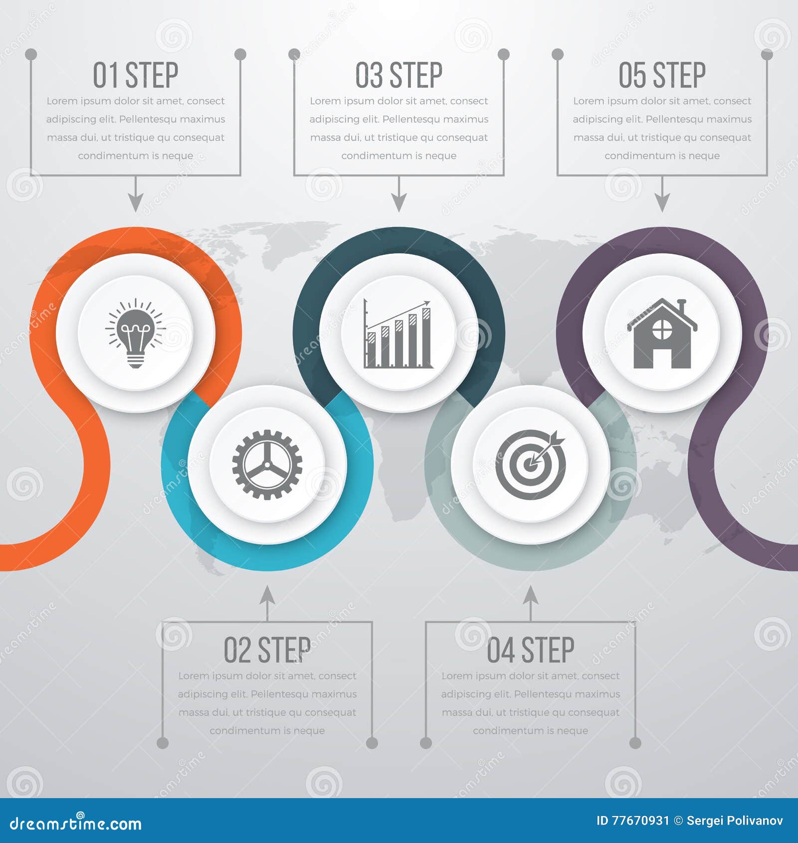 Timeline Vector 3d Infographic Stock Vector - Illustration of creative ...