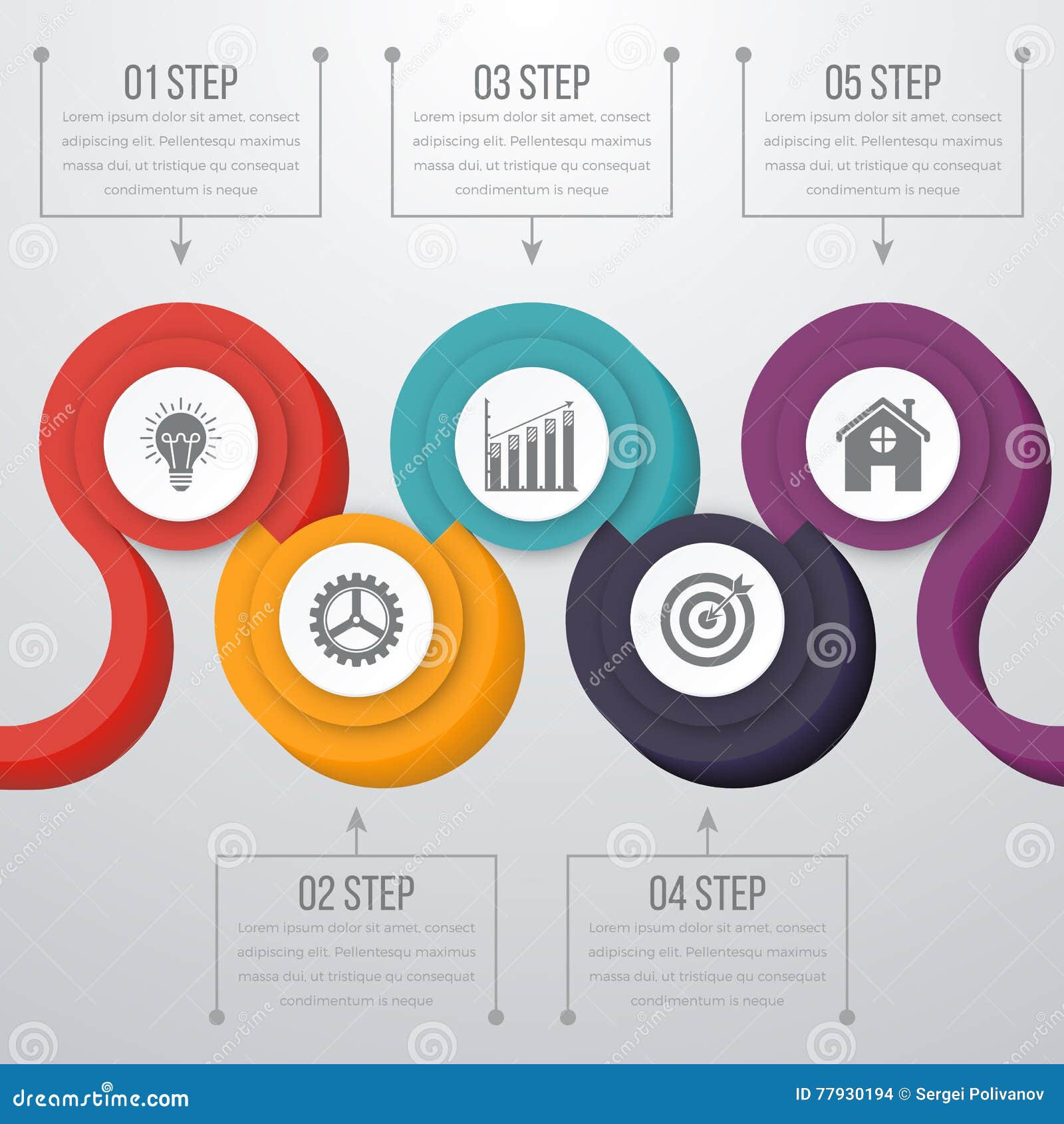 Timeline Vector 3d Infographic Stock Vector - Illustration of graphic ...