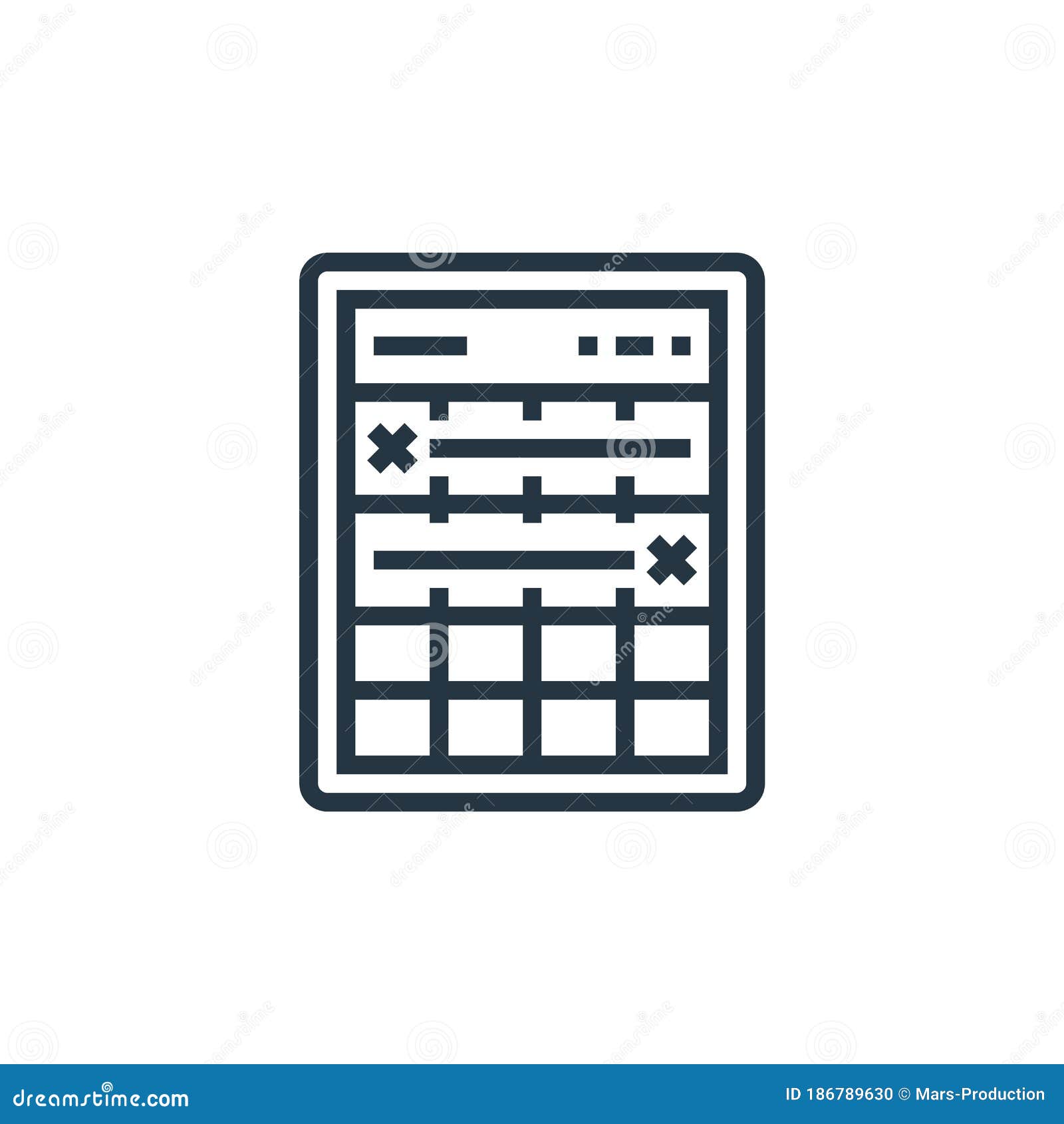 Timeline Vector Icon. Timeline Editable Stroke. Timeline Linear Symbol ...