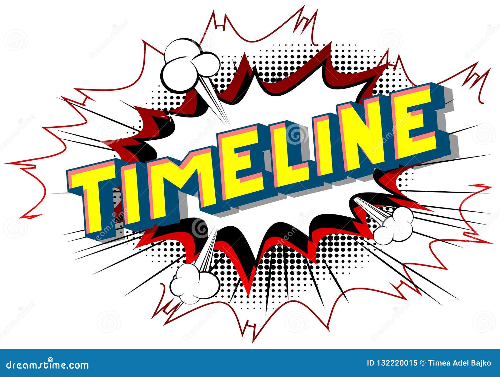 Timeline - Comic Book Style Words Stock Vector - Illustration of ...