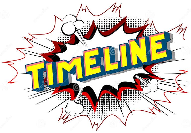 Timeline - Comic Book Style Words Stock Vector - Illustration of ...