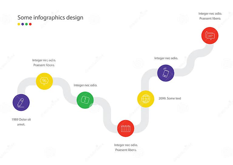 Timeline Vector Infographic. Scheme. Minimalistic Design Template ...