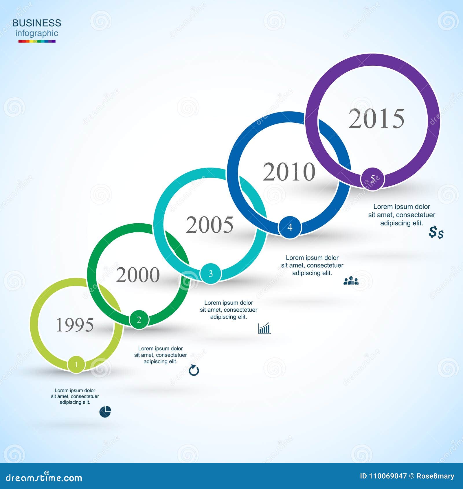 Timeline vector template stock vector. Illustration of background ...