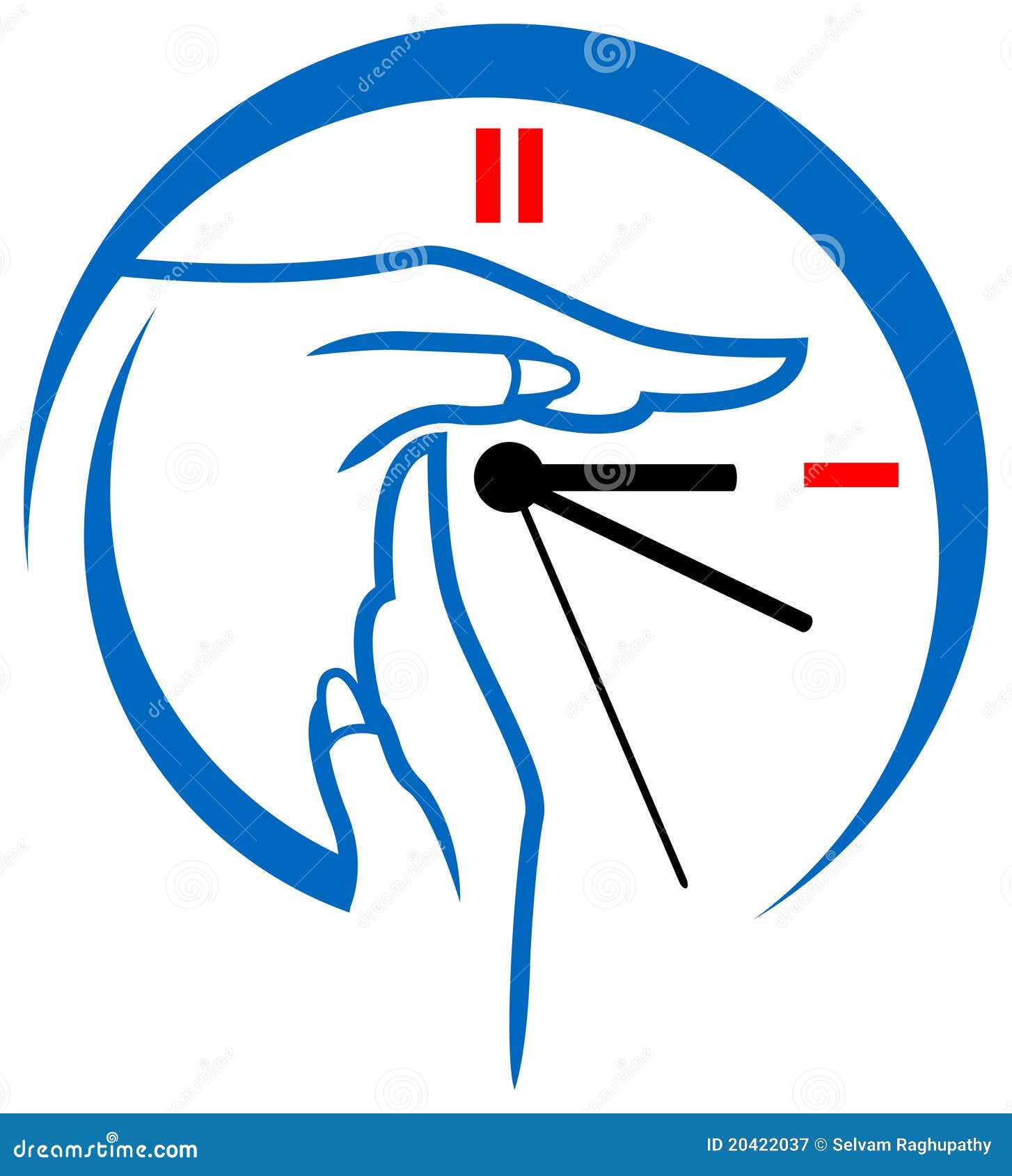 Timeout Emblem Vector Illustration | CartoonDealer.com #20578542