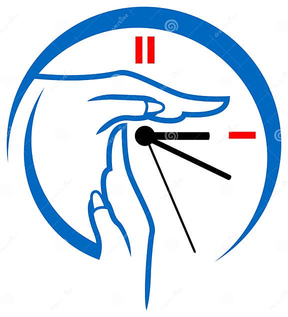 Timeout logo stock vector. Illustration of hands, clock - 20422037