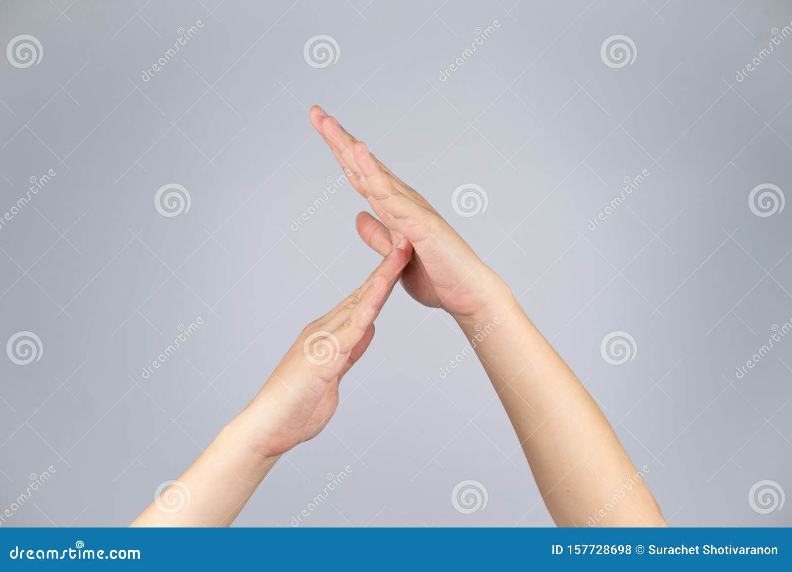 TimeOut Sign And Simbol From Asian Human Hand With Isolate White ...