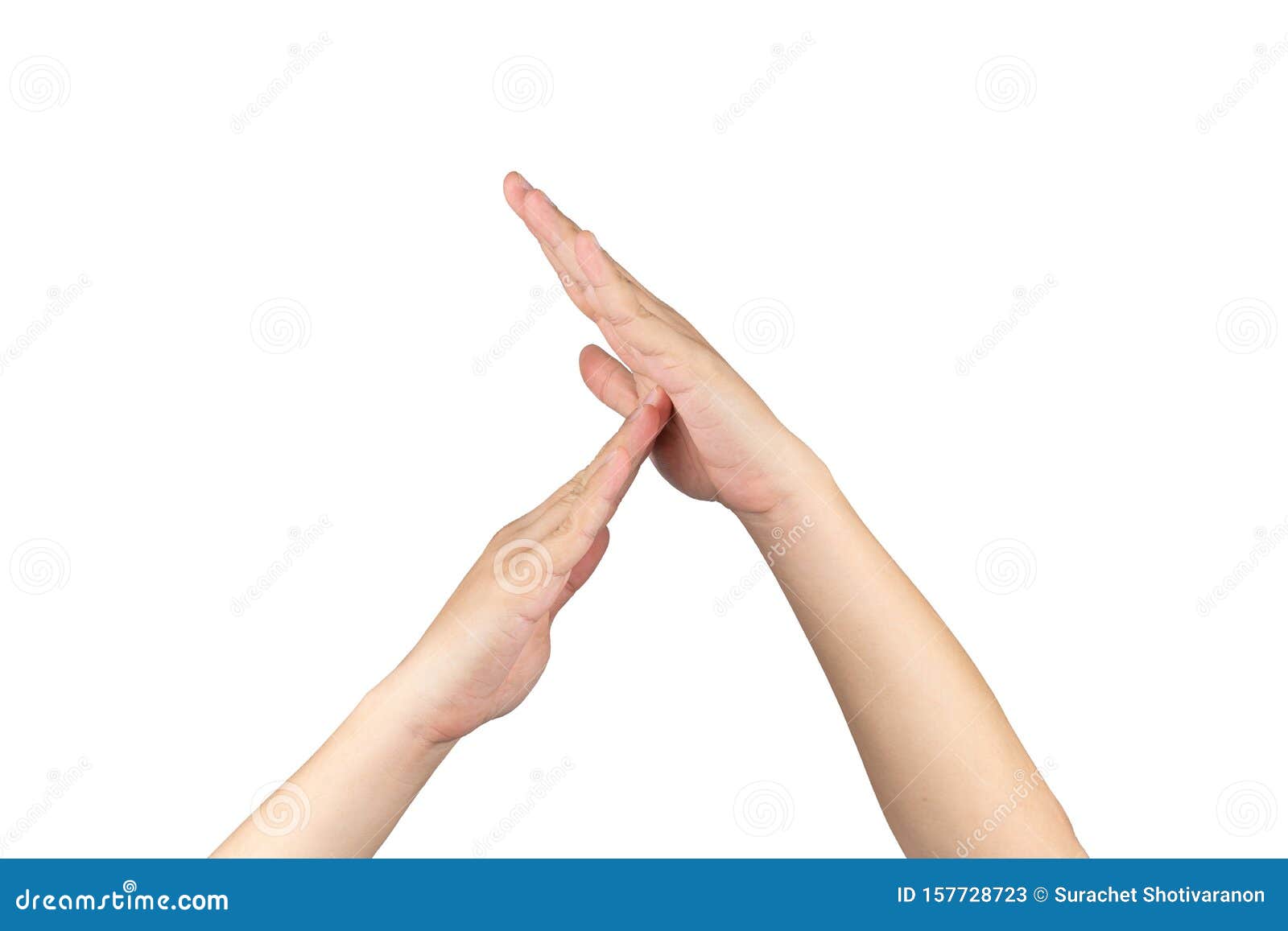 TimeOut Sign And Simbol From Asian Human Hand With Isolate White ...