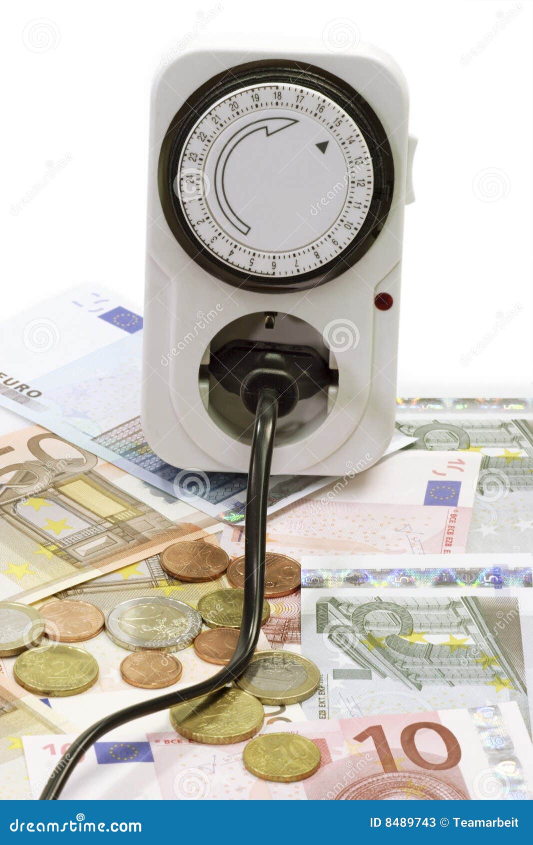 Timer stock image. Image of timer, cash, hours, electricity - 8489743