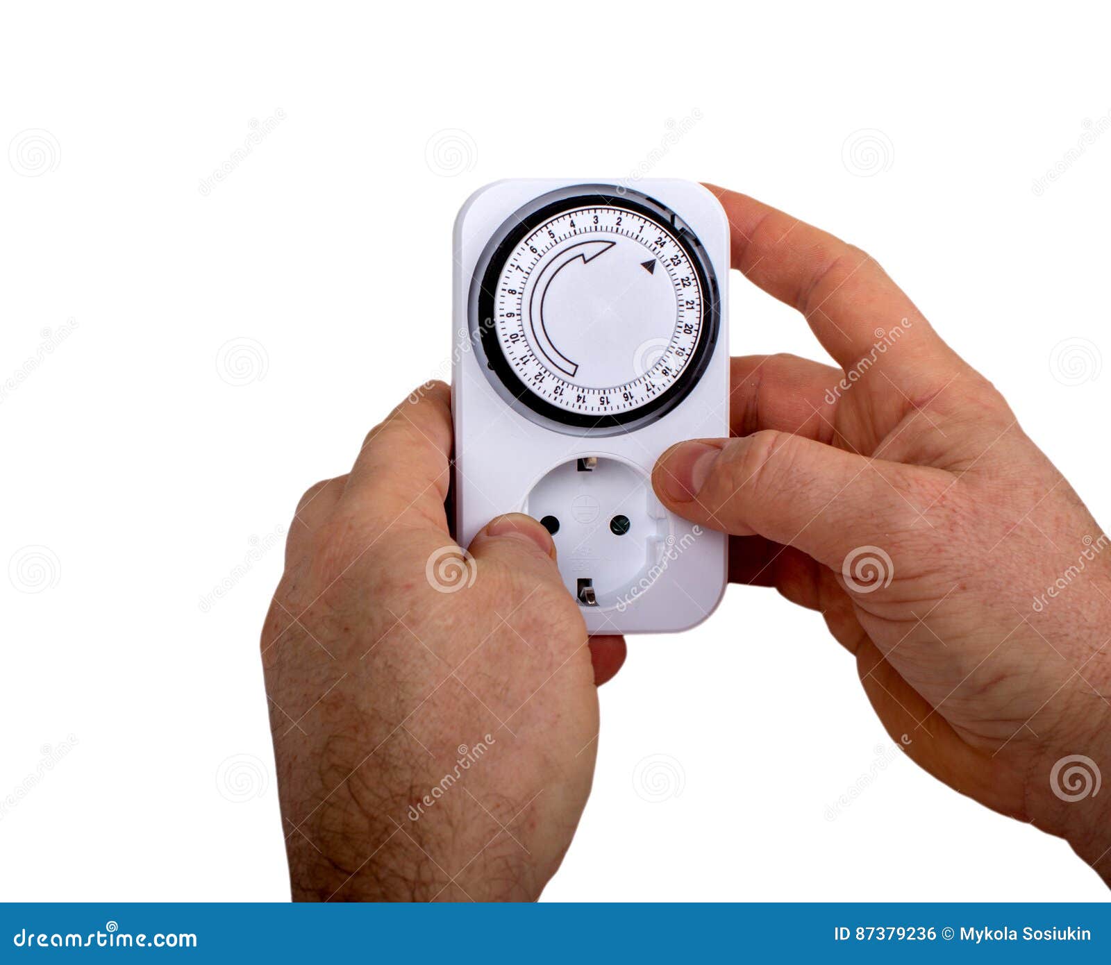 Timer Adjusting Man stock photo. Image of isolated, appliances - 87379236