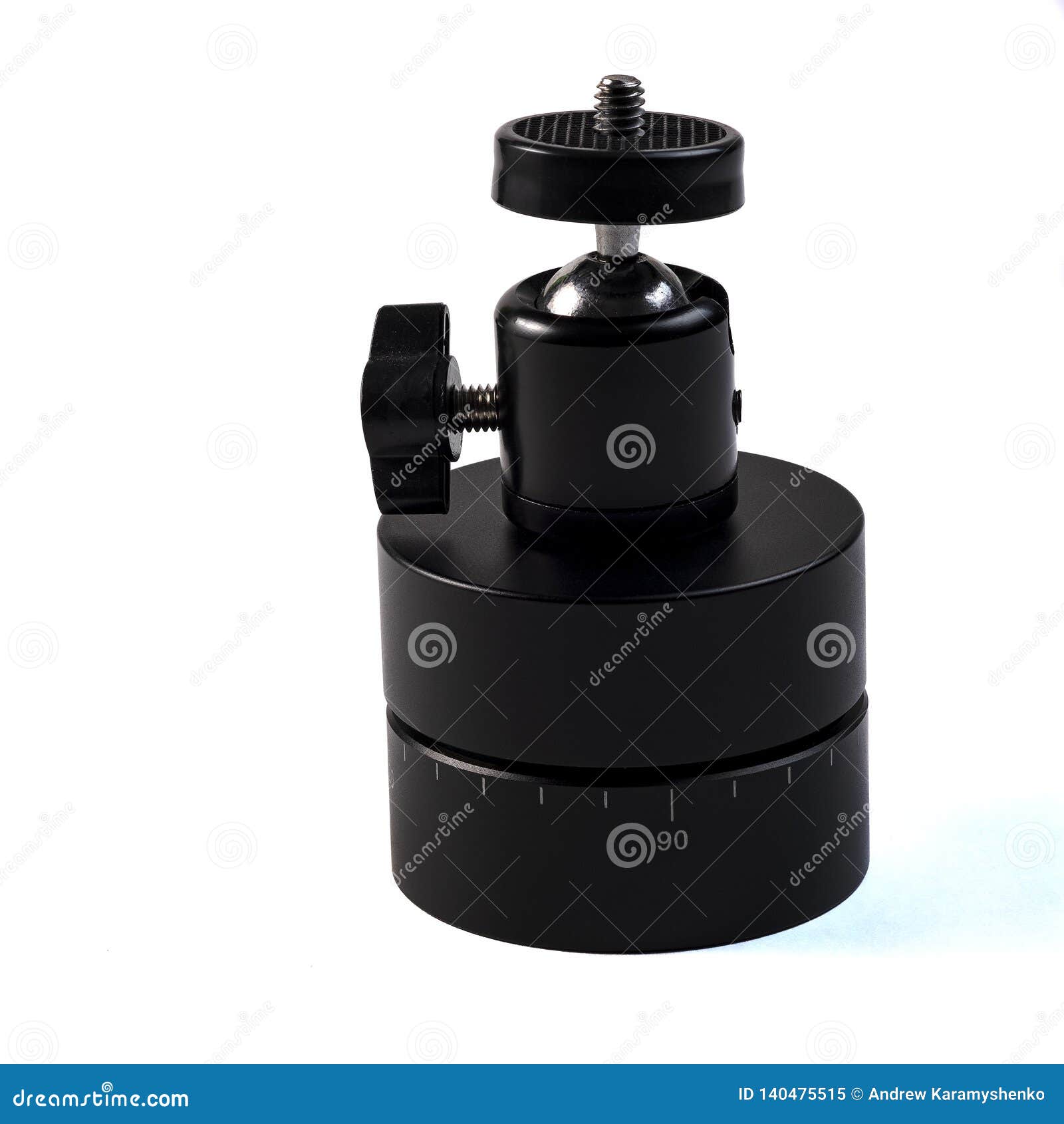 Timer with Ball Head on Isolated Background Stock Image - Image of ...