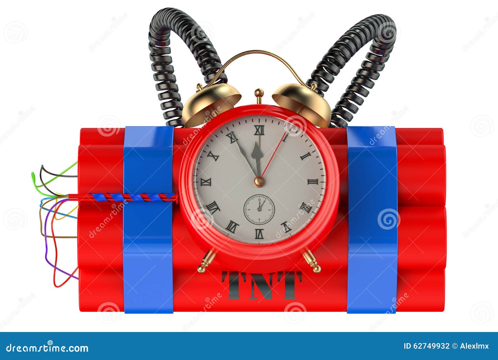 Timer bomb stock illustration. Illustration of cable - 62749932
