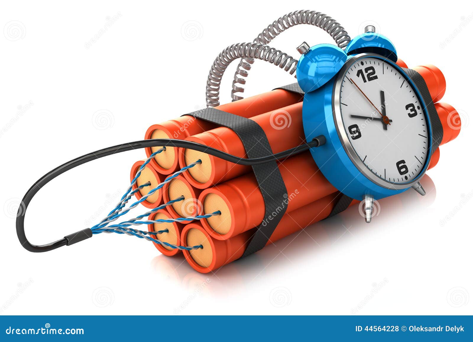 Timer bomb stock illustration. Illustration of explode - 44564228