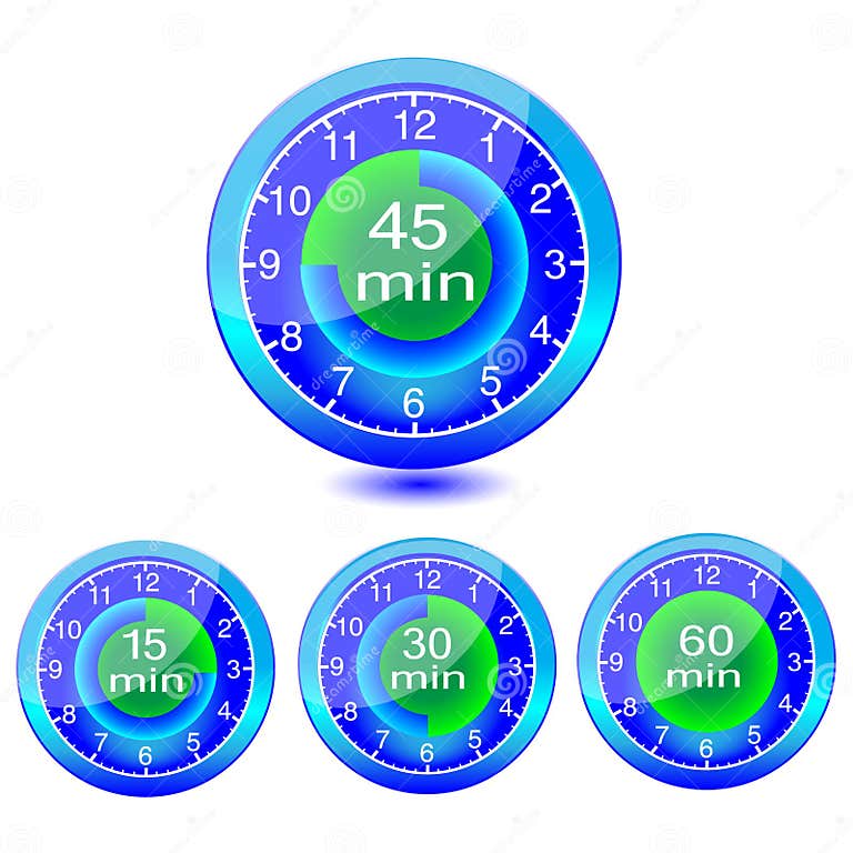 Timer button. Vector stock vector. Illustration of minute - 14296638