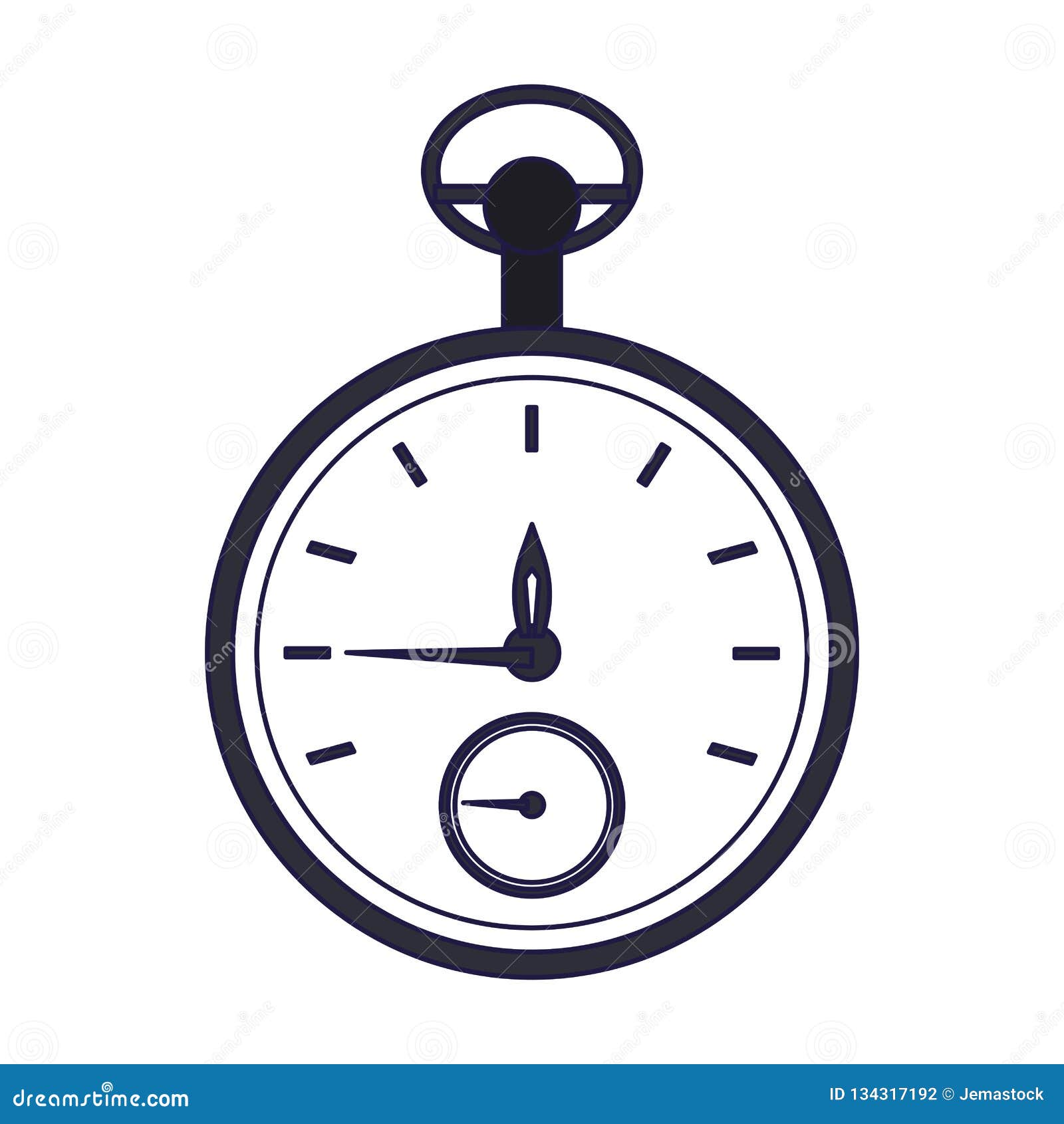 Timer chronometer symbol stock vector. Illustration of precision ...
