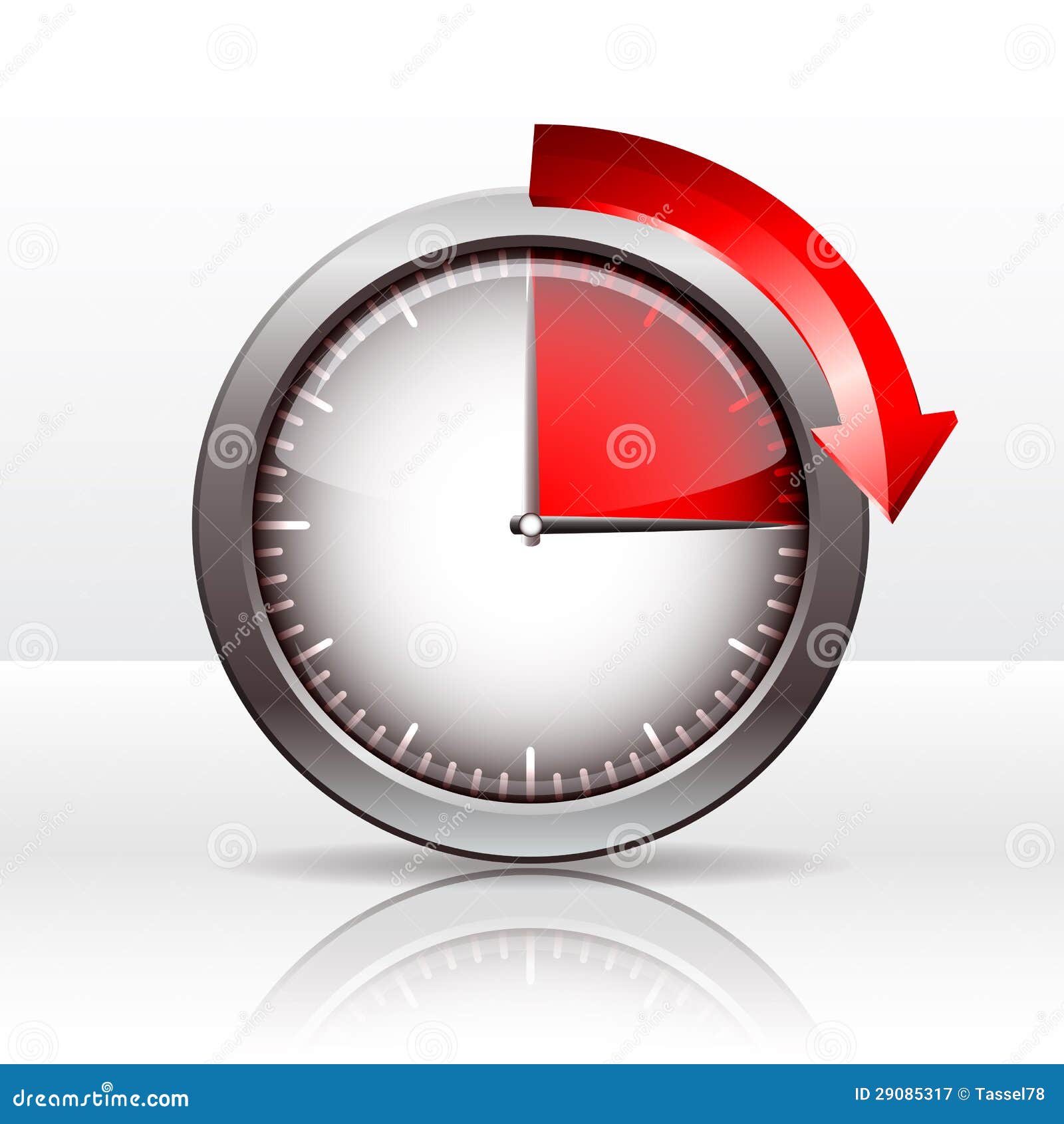 Timer, Clock, Stopwatch Isolated Set Icons With Different Time ...