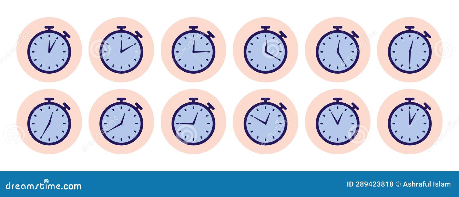 Timekeeper Or Stopwatch Flat Outline Vector Icon Stock Photo | CartoonDealer.com #249475920