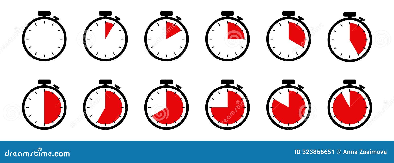 Timer, Clock, Stopwatch Symbol. Label Cooking Time Vector Illustration ...