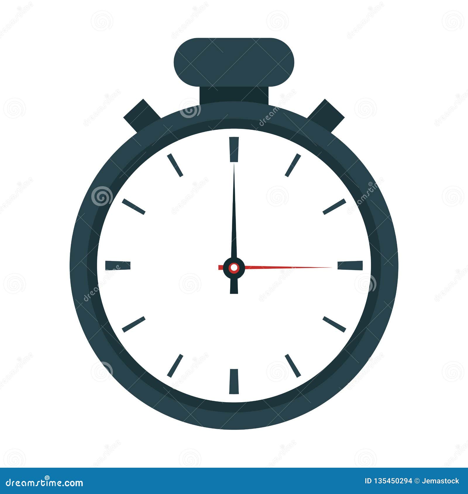Timer clock symbol stock vector. Illustration of time - 135450294