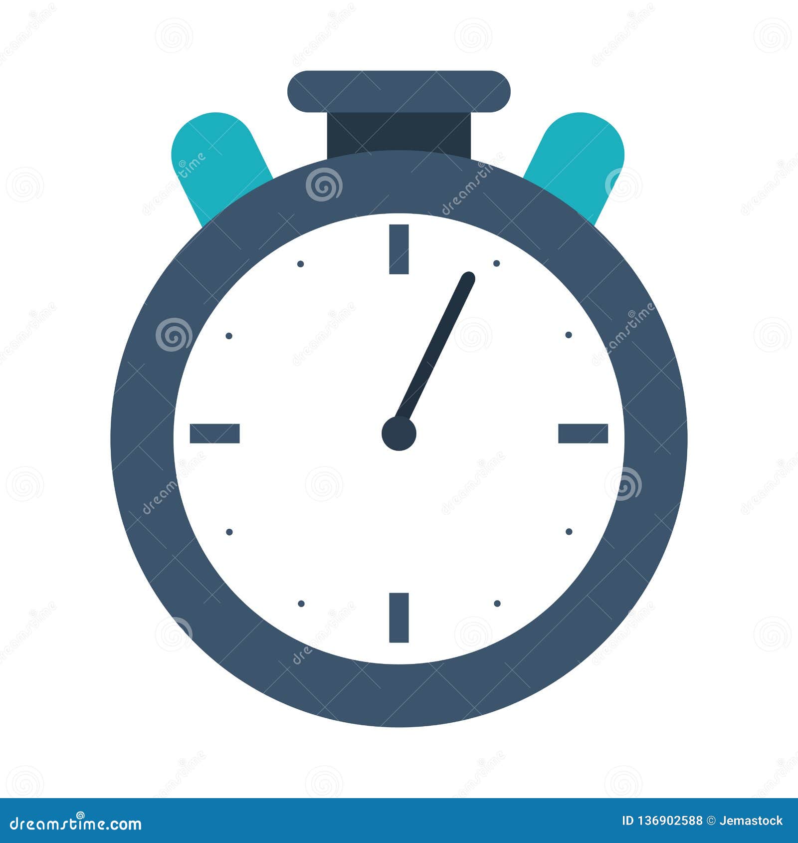 Timer clock symbol stock vector. Illustration of time - 136902588