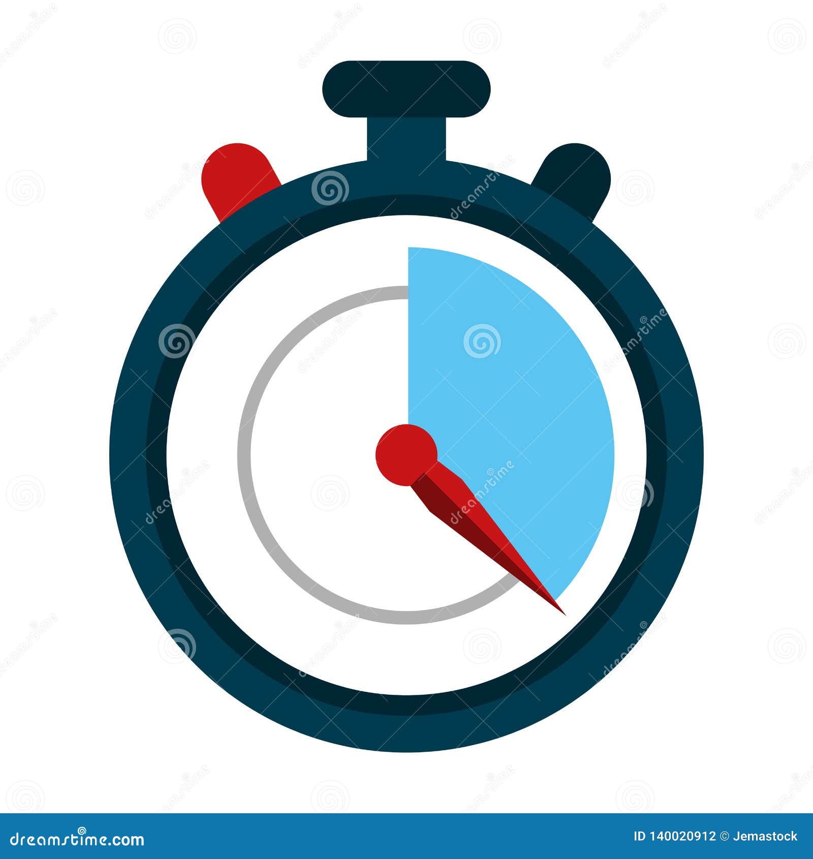 Timer Clock Symbol Isolated Stock Vector - Illustration of precision ...