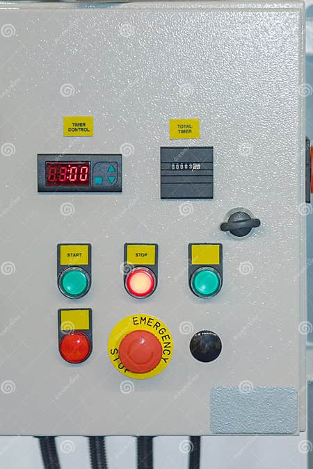 Timer Control Panel stock image. Image of technology - 222764043