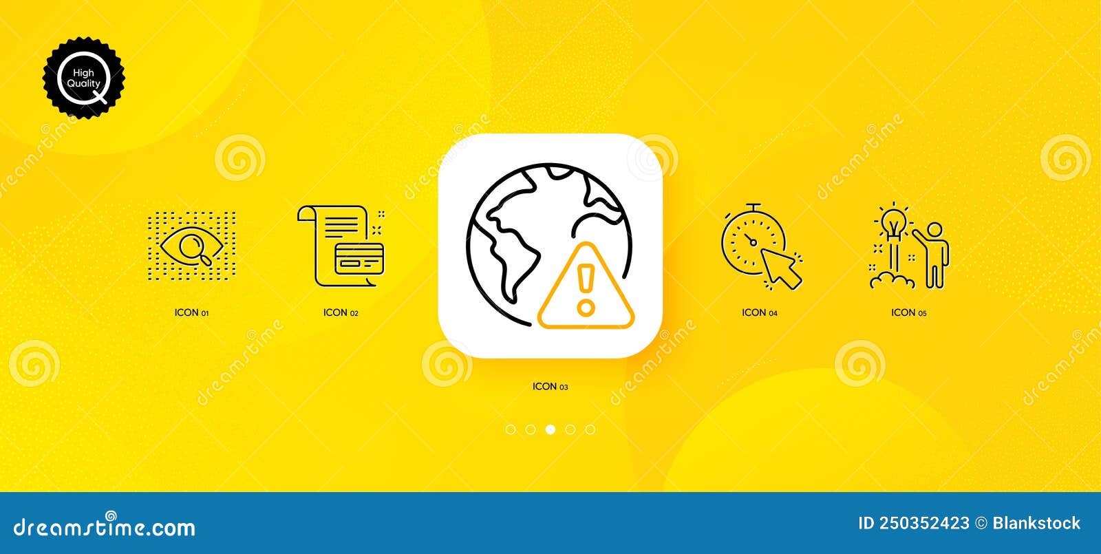 Timer, Creative Idea and Artificial Intelligence Minimal Line Icons ...