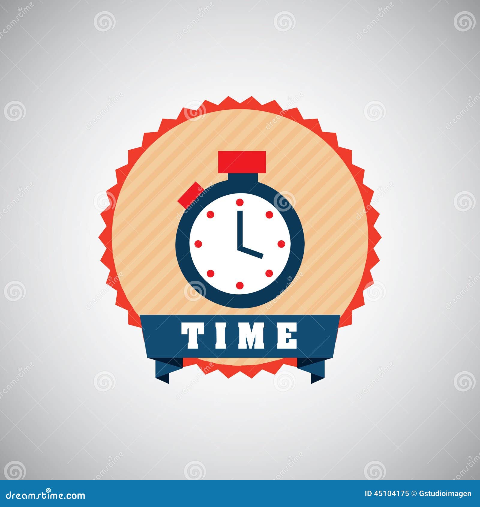 Timer design stock vector. Illustration of accuracy, clock - 45104175