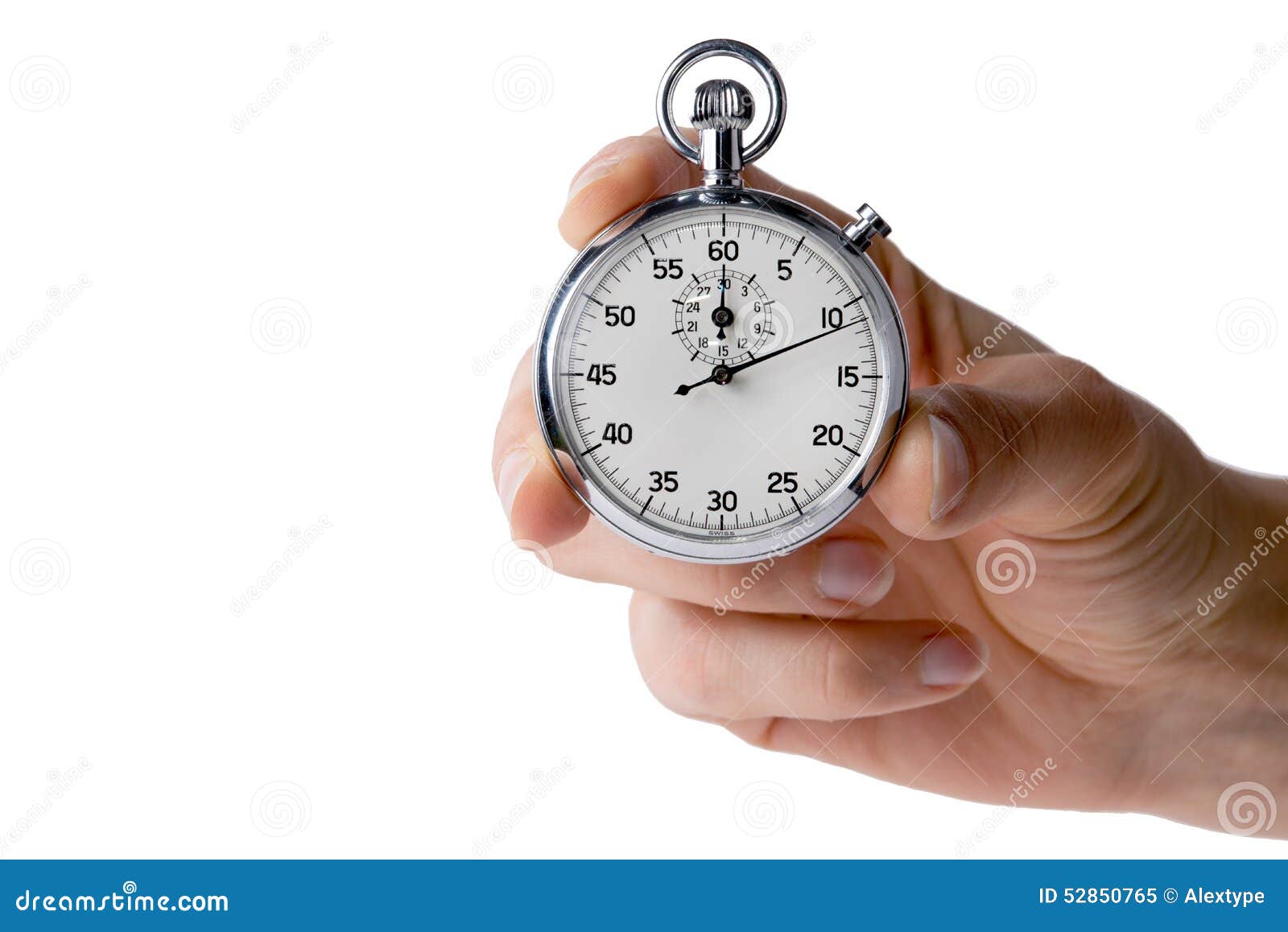 Timer hold with 3 fingers stock image. Image of clock - 52850765