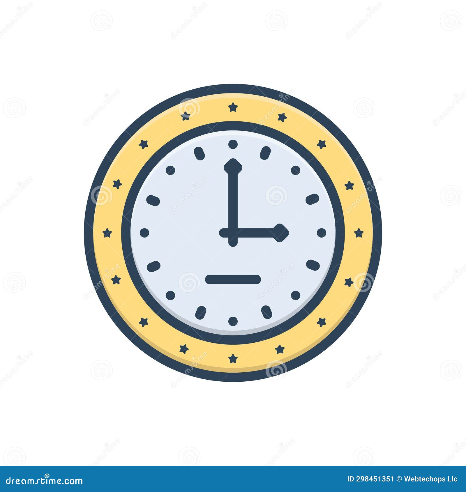 Color Illustration Icon for Timer, Clock and Duration Stock ...