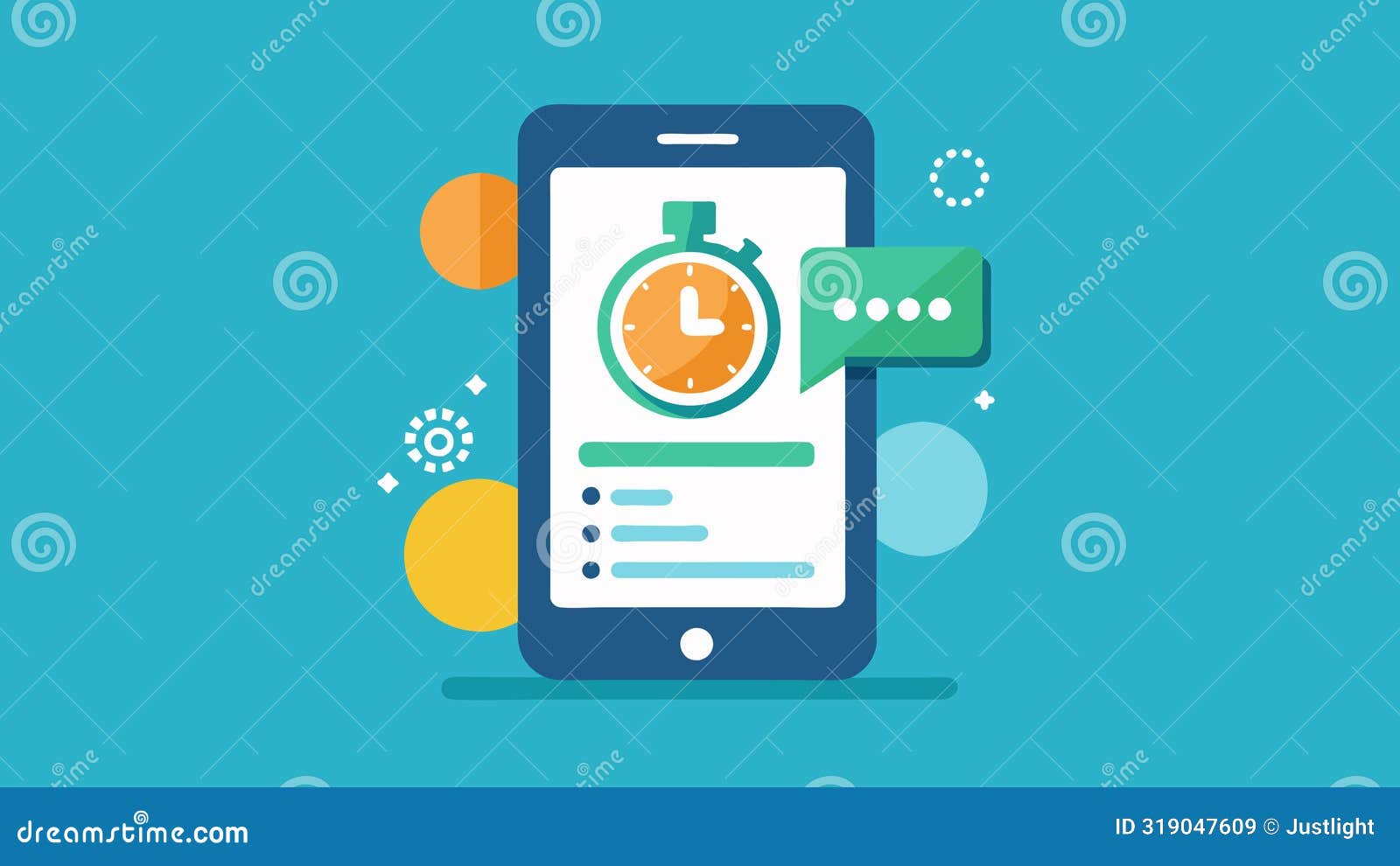 A Timer Icon with a Phone Inside Symbolizing the Use of Time Tracking ...