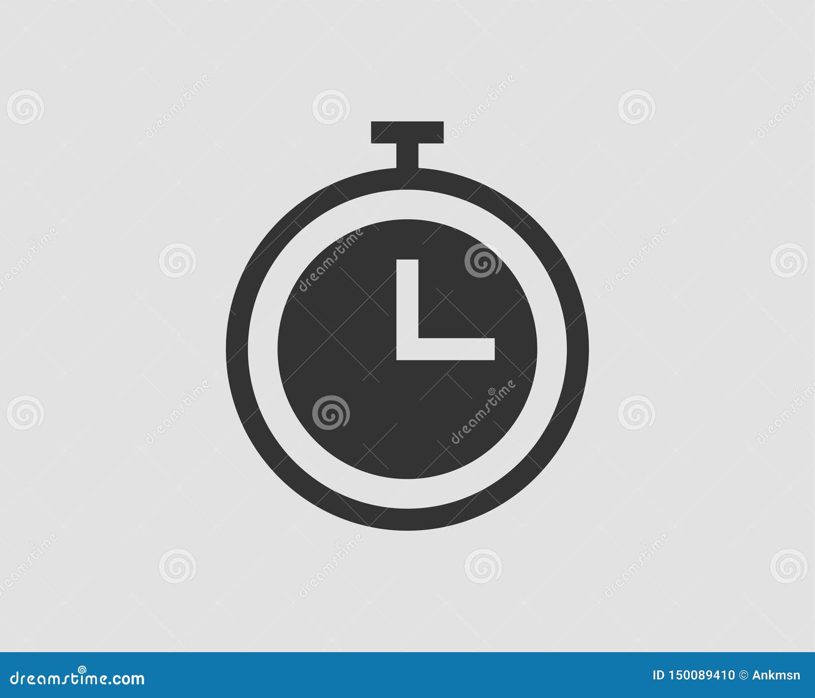 Timer Icon. Stop Watch Vector Pictogram Stock Vector - Illustration of ...